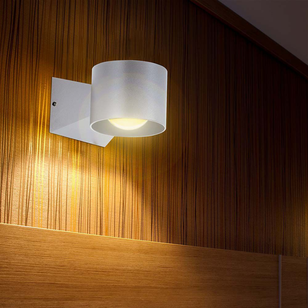 SKU 10443 - Applique LED da Muro 5W Doppio Fascio Luminoso Corpo Bianco 3000K IP65 | LED Italia