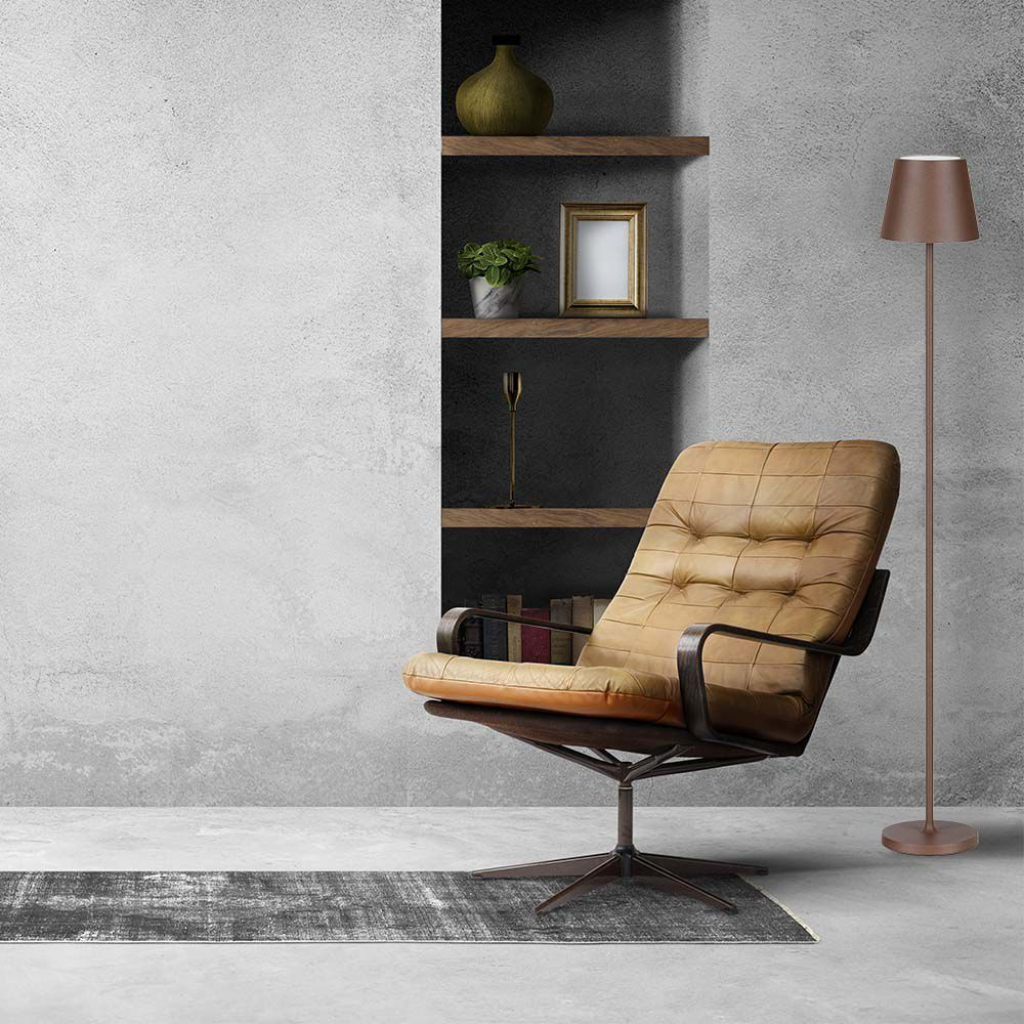 SKU 7008 - Piantana LED 4W Colore Corten in Alluminio con Touch ...