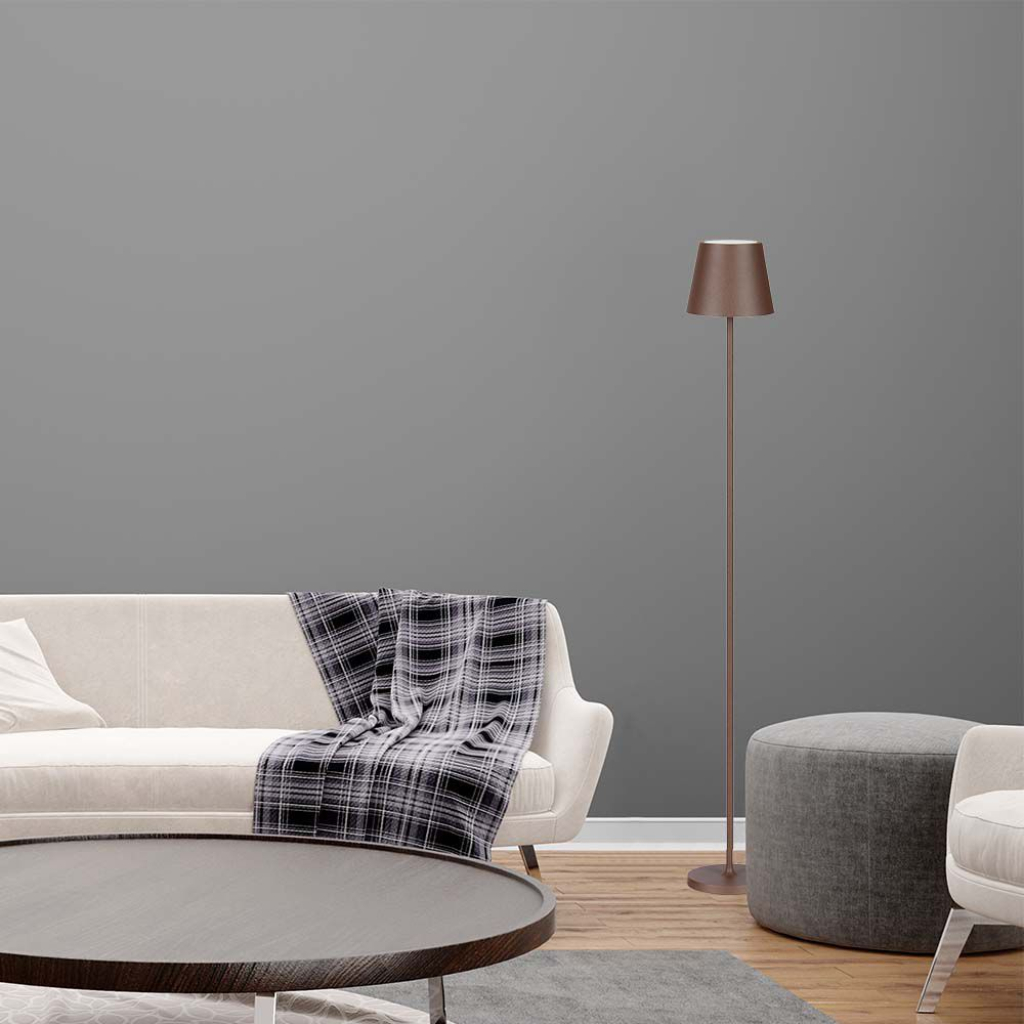 SKU 7008 - Piantana LED 4W Colore Corten in Alluminio con Touch ...